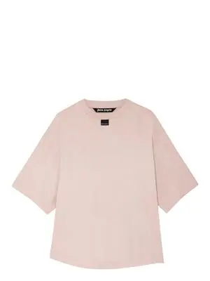 Palm Angels Blurred Logo Over Tee 'mauve/white - Purple