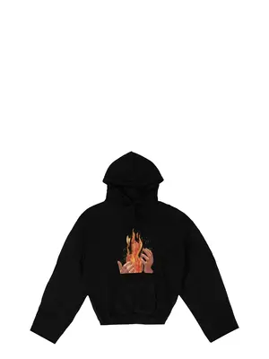 Off-White Diag Fire Back Zip Sweatshirt - Black