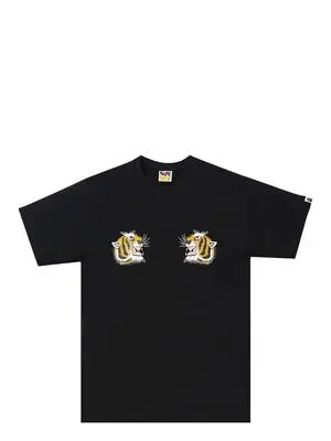 A BATHING APE Tiger Tee - Black
