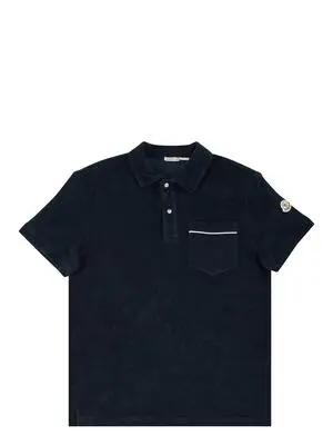 Moncler Short-sleeve Polo - Blue