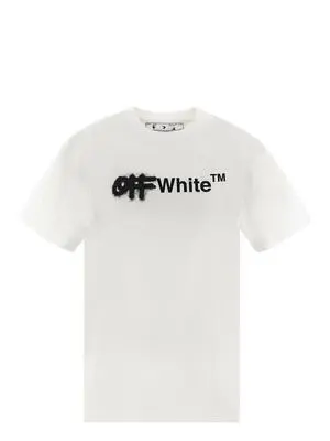 Off-White Spray Helvetica Over Skate Short-sleeve Tee /black - White