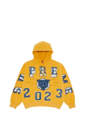 Supreme Washed Panther Hooded Sweatshirt - Yellow