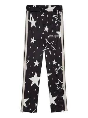 Palm Angels Night Sky Track Pants /white - Black