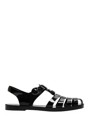 Gucci Gg Fisherman Sandal - Black