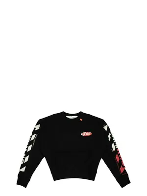 Off-White Split Crewneck Sweatshirt - Black