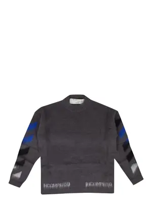 Off-White Diag Brushed Knitwear - Grey