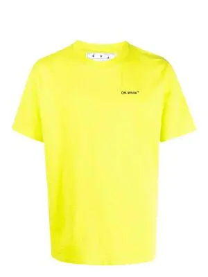 Off-White Caravaggio Arrow Slim Short-sleeve Tee 'lime Black - Yellow