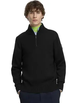 Canada Goose Rosseau Quarter Zip Sweater - Black