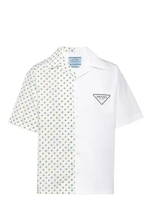 Prada Double Match Cotton Shirt - Vanilla