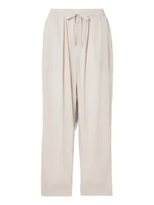 Isabel Marant Hectorina Lyocell-blend Crepe Trousers - Off-white