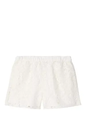 Gucci Printed Corded Lace Shorts - Off-white