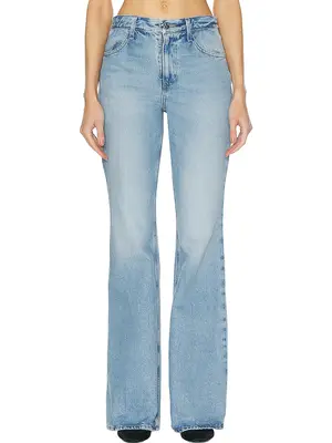 Sprwmn 5 Pocket Flare Leg Jeans - Paradise