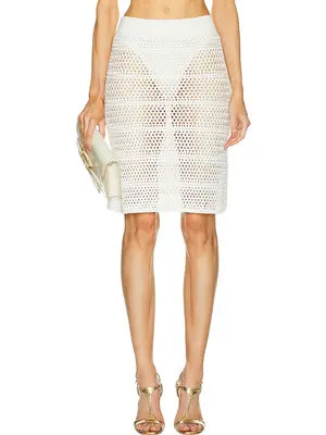 TOM FORD Crochet Skirt - Chalk