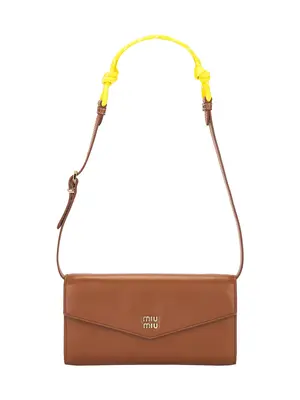 Miu Miu Miu Miu Matelasse Minuteria Bag Cognac & Giallo