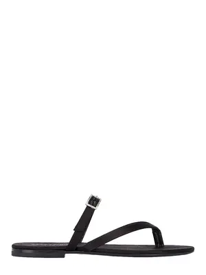 Saint Laurent Laszlo Flat Slide - Noir