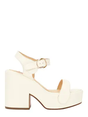 Gabriela Hearst Iris Platform Sandals - Ivory