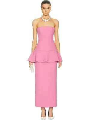 ROWEN ROSE Bustier Maxi Dress - Pink