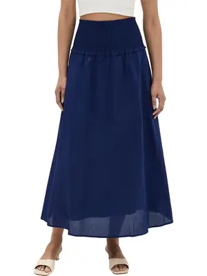 Hill House Home The Delphine Skirt - Navy