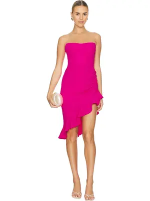 Amanda Uprichard X Scarlett Dress - Hot Pink