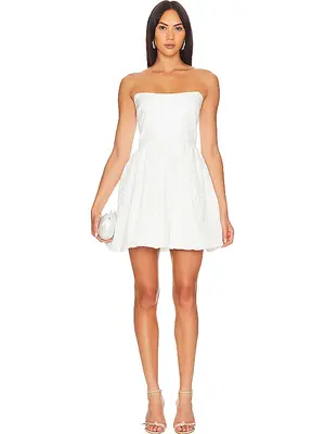 Amanda Uprichard Addison Jacquard Dress - Ivory