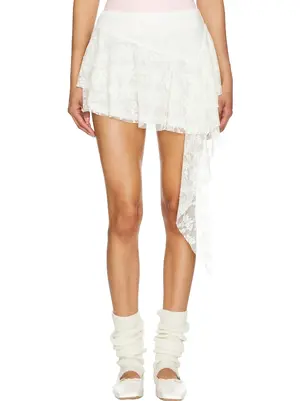 Majorelle Camille Mini Skirt - Ivory