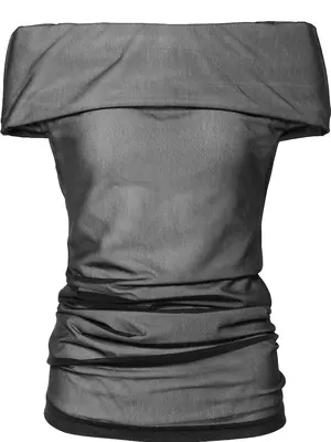 Proenza Schouler Allegra Ruched Off-shoulder Top - Black