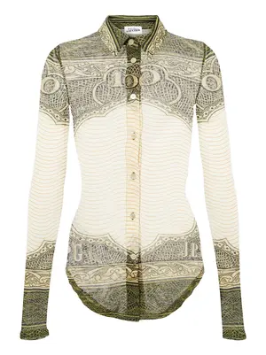 JEAN PAUL GAULTIER Printed Mesh Shirt - Multicoloured