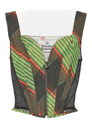 VIVIENNE WESTWOOD Classic Tartan Corset - Multicoloured
