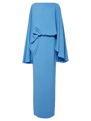 TALLER MARMO Eolia Crêpe Cady Gown - Blue