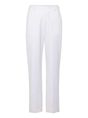 Valentino Garavani Low-rise Slim Fit Cotton Pants - White