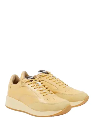 Jacquemus La Daddy Leather Sneakers - Yellow