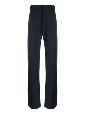 Givenchy Straight-leg Wool-blend Trousers - Blue