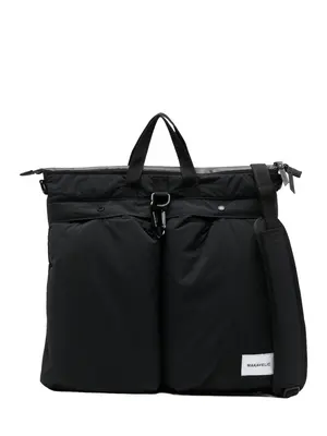 MAKAVELIC Logo-patch Tote Backpack - Black