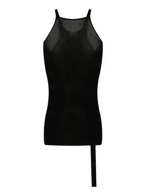 Rick Owens Racerback Cotton Tank Top - Black
