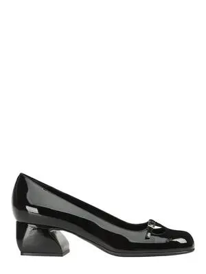 SERGIO ROSSI 45mm Leather Pumps - Black