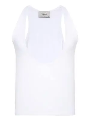 Coperni Plunging U-neck Tank Top - White