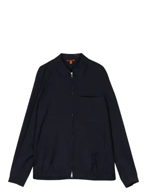 Barena Venezia Zip-up Wool Shirt Jacket - Blue