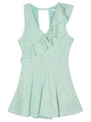 IRO PARIS Adely Cotton Mini Dress - Green
