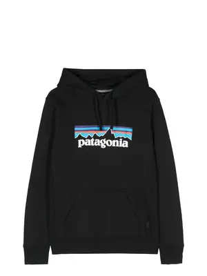 Patagonia P-6 Logo Uprisal Hoodie - Black