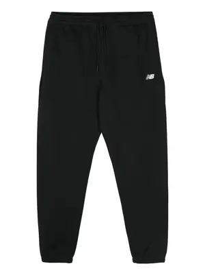 NEW BALANCE Embroidered-logo Jersey Track Pants - Black