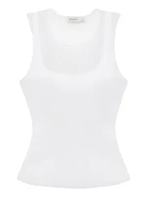 SIMKHAI Simkhai Oakley Semi-Sheer Tank Top