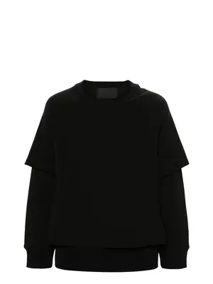 Neil Barrett Layered Jersey Sweatshirt - Black