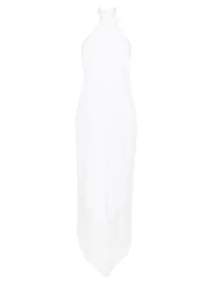TALLER MARMO Halterneck Maxi Dress - White
