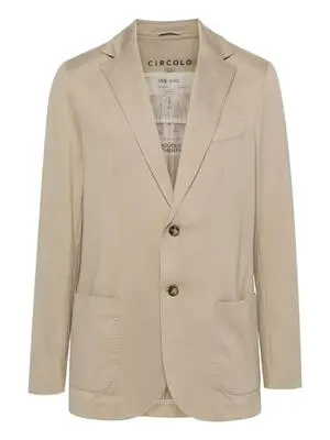 CIRCOLO 1901 Piqué-weave Blazer - Neutrals