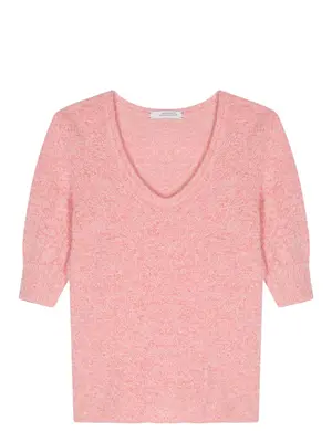 Dorothee Schumacher Brushed Fisherman's-knit Top - Pink