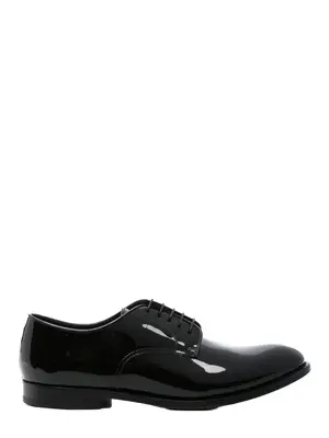 DOUCAL'S Patent-leather Derby Shoes - Black