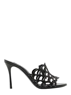 SERGIO ROSSI 90mm Sr Mermaid Sandals - Black