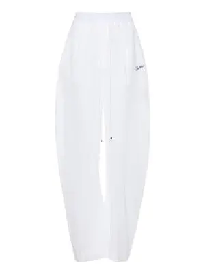 Attico Logo-embroidered Trousers - White