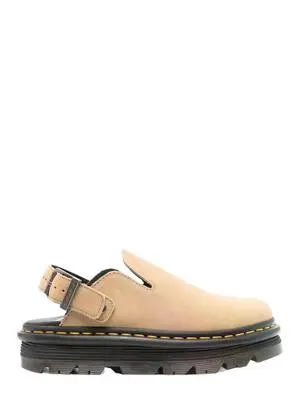 Dr. Martens Zebzag Suede Clogs - Brown