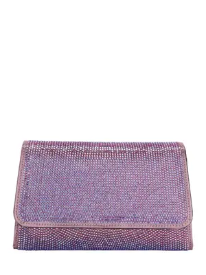 GIUSEPPE ZANOTTI Mini Idha Rhinestone-embellished Bag - Purple